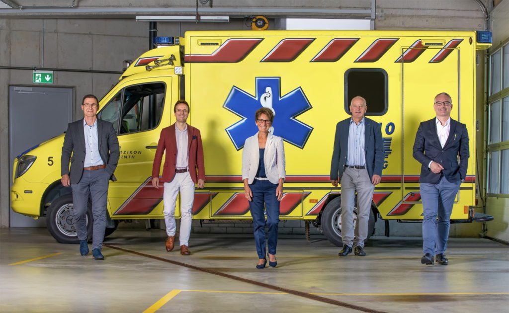 Von links nach rechts: Dr. Beat Staub, Prof. Dr. Urs Eriksson, Carmen ...